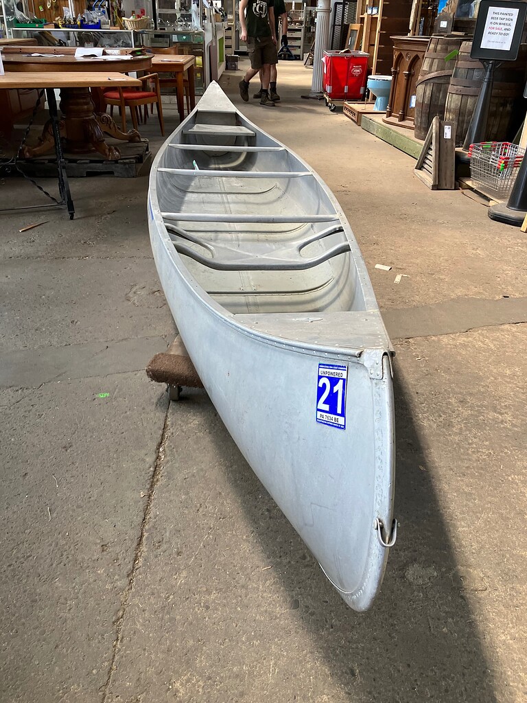50 year old Grumman battleship canoe -- Aah, scout camp memories! - #11 ...