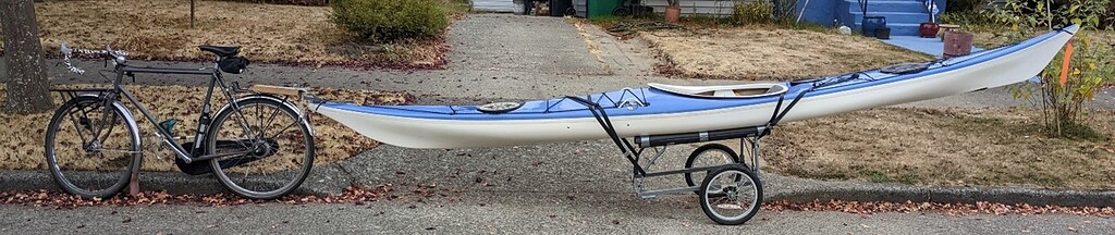 Instructions: How I modified a bicycle trailer to tow my kayaks by ...